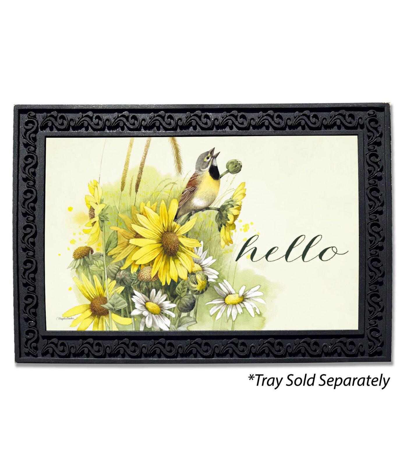 Buy: Spring Bird and Wildflowers Doormat Spring Summer Flagology.com