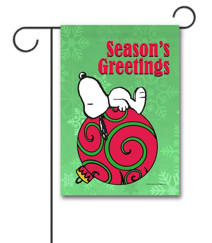 Buy: PEANUTS® Ornament Snoopy – Garden Flag Flagology.com