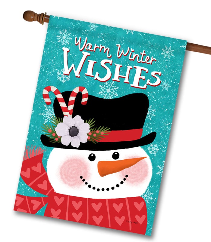 Buy: PEANUTS® Dashing Through the Snow – House Flag Flagology.com
