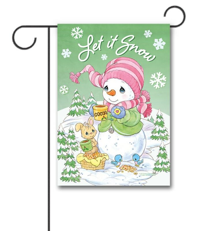 Buy: Precious Moments Let it Snow – House Flag Flagology.com