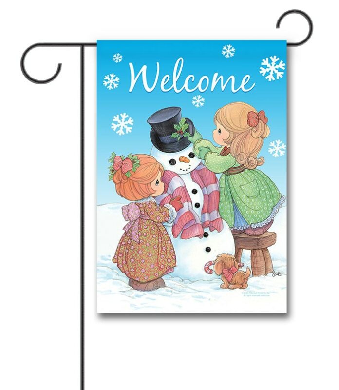 Buy: Precious Moments Let it Snow – House Flag Flagology.com