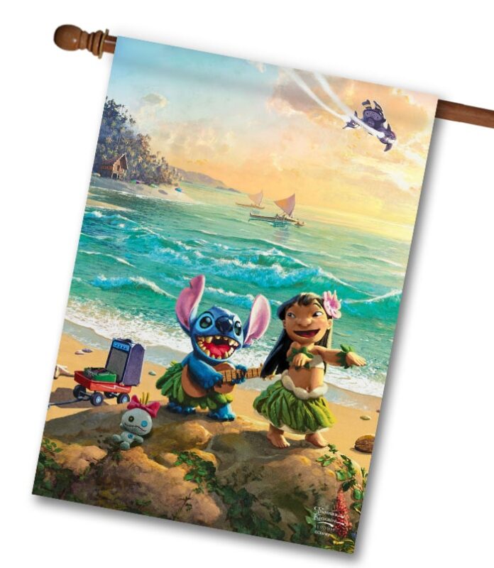 Lilo and Stich - House Flag 28" x 40" - Custom Printed Flags ...
