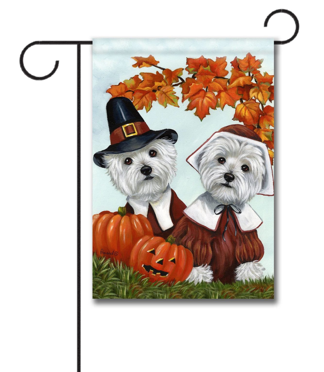 Buy: West Highland Terrier Thankful – Garden Flag Flagology.com