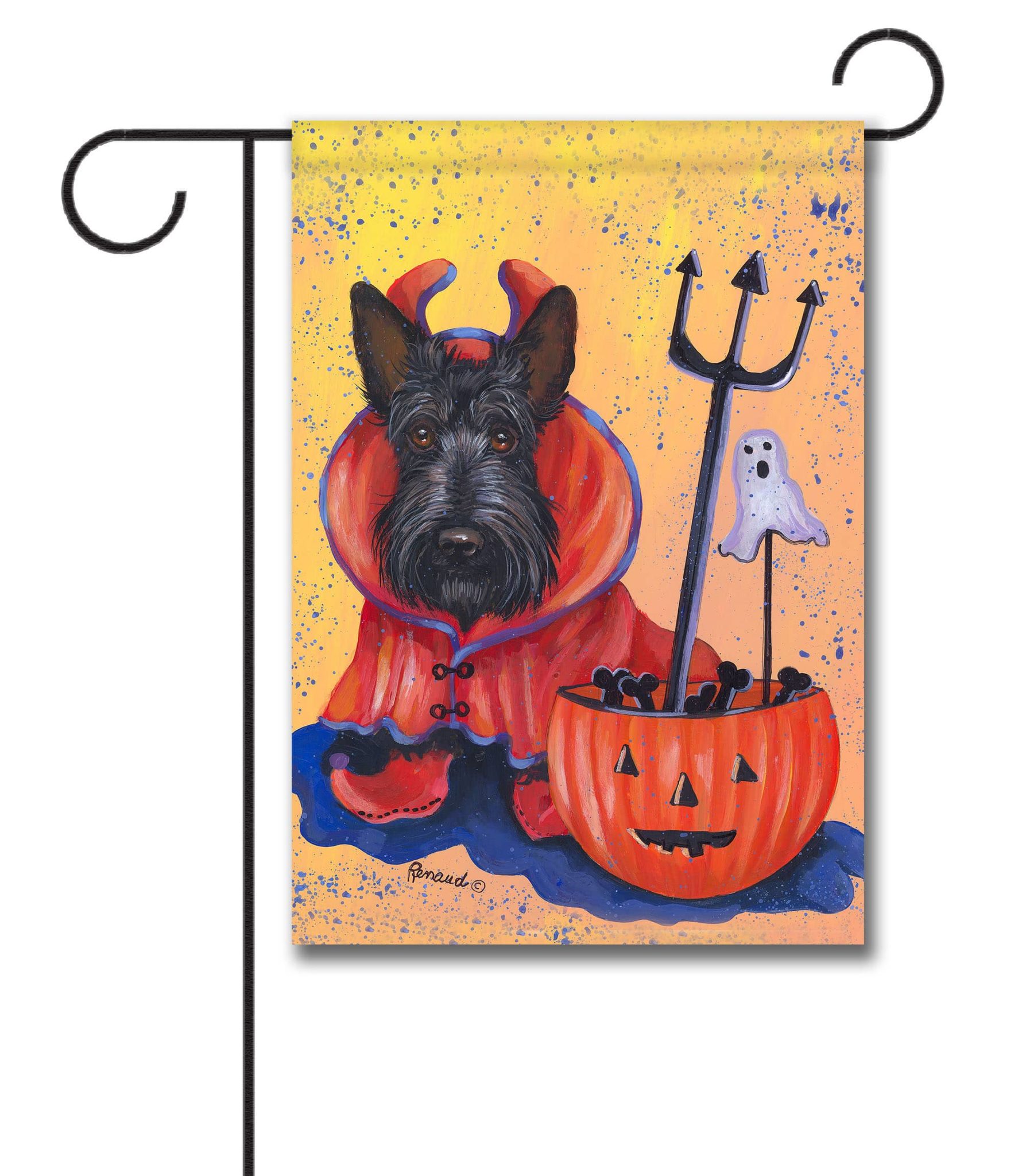Buy: Scottish Terrier Boo Hoo – Garden Flag Dog Flagology.com